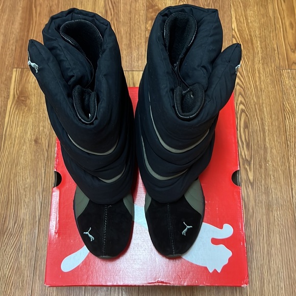 Puma | Shoes | Puma Texture Boot Womans Burnt Oliveblack Puffer Detail ...